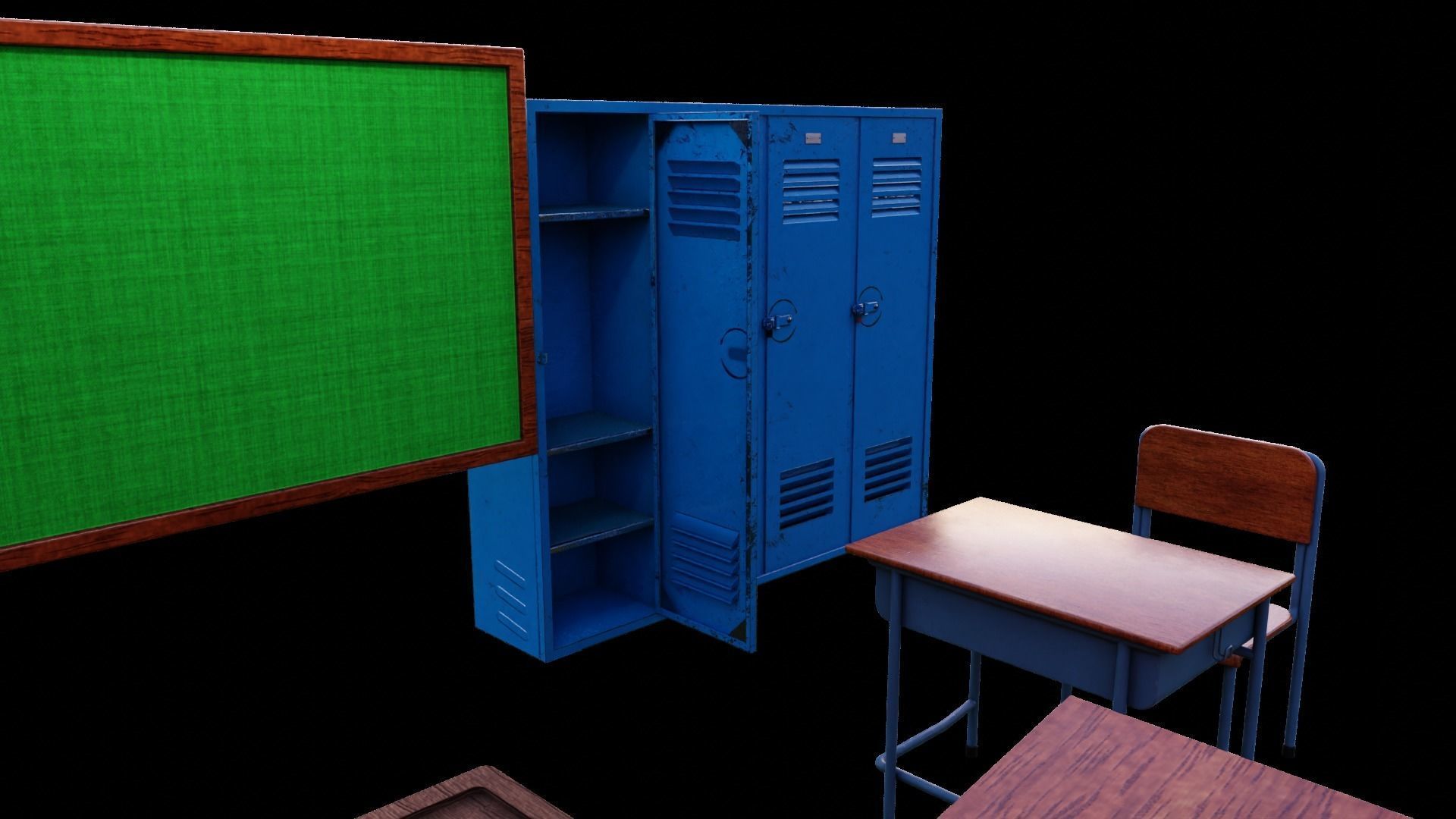 Classroom Asset Pack Low-poly 3D model 3D model | CGTrader