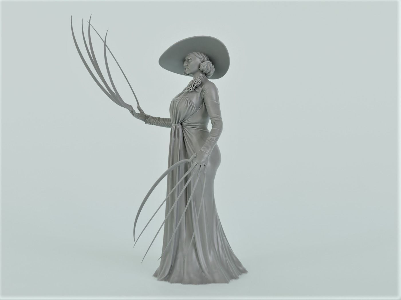 Lady Dimitrescu 3D model 3D printable | CGTrader