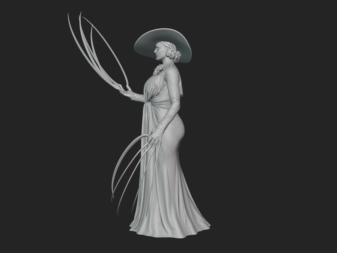Lady Dimitrescu 3D model 3D printable | CGTrader