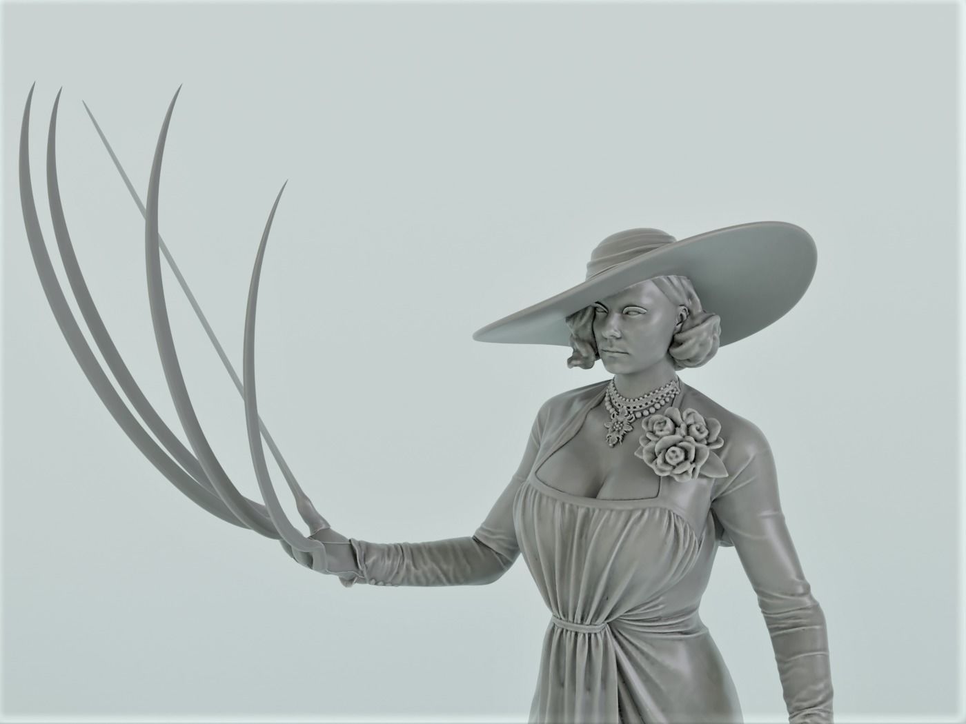 Lady Dimitrescu 3D model 3D printable | CGTrader