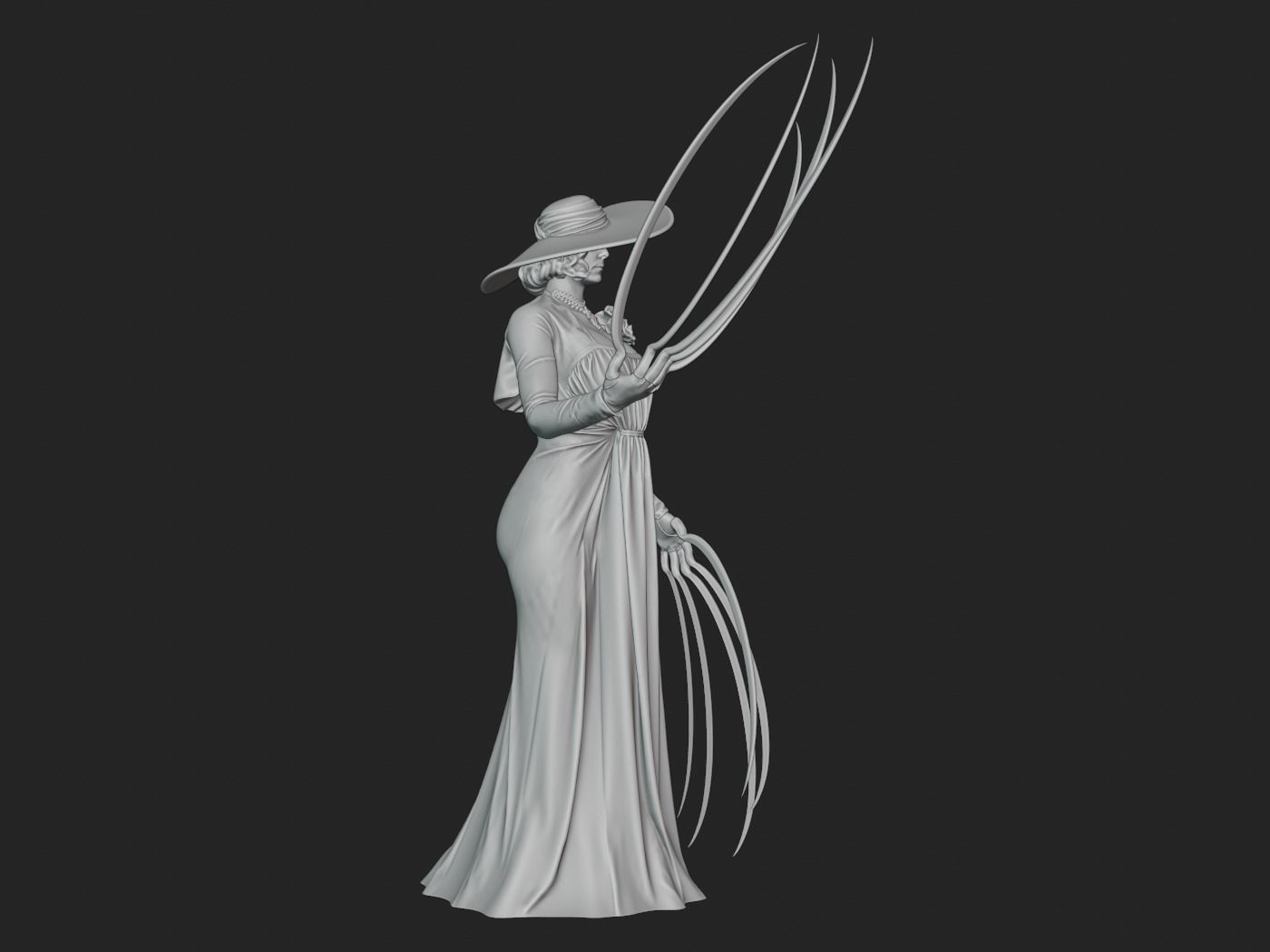 Lady Dimitrescu 3D model 3D printable | CGTrader