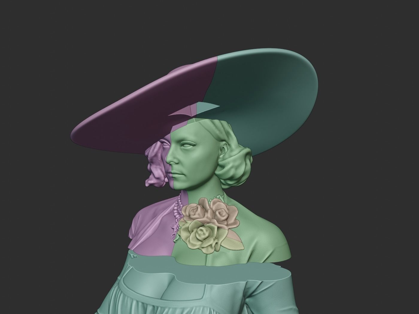 Lady Dimitrescu 3D model 3D printable | CGTrader