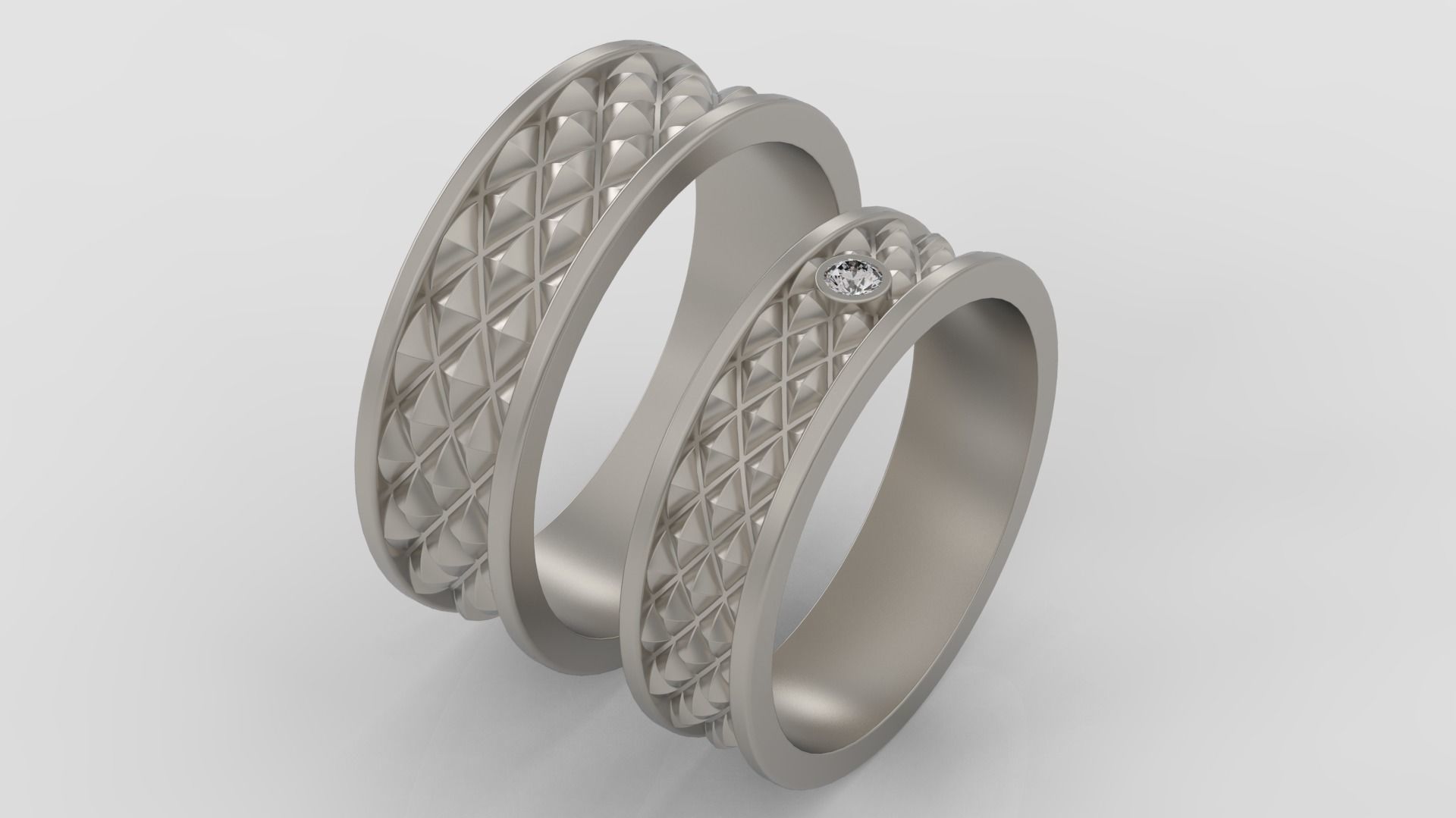 Wedding Rings 3D print model C32 free 3D model 3D printable | CGTrader