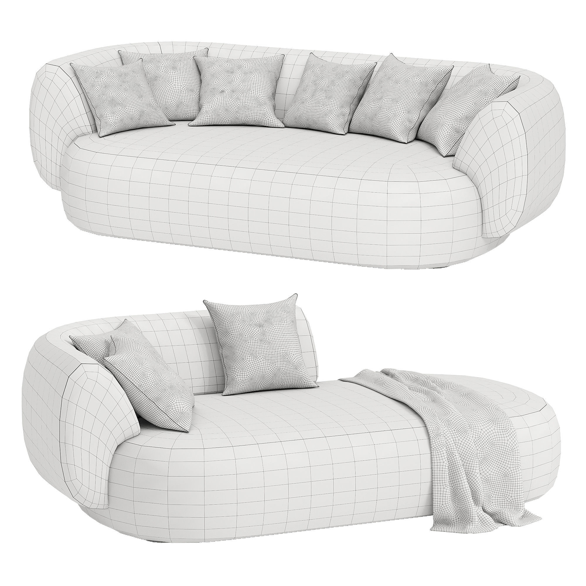 Hug Sofa 3D model | CGTrader