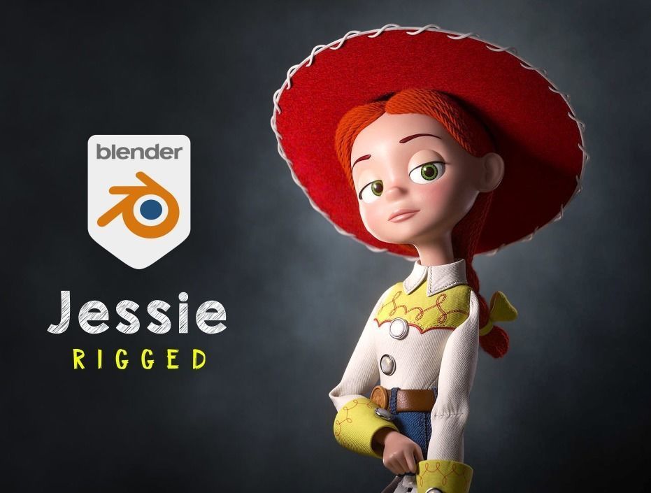 Toy story - Jessie rigged 3D model rigged | CGTrader
