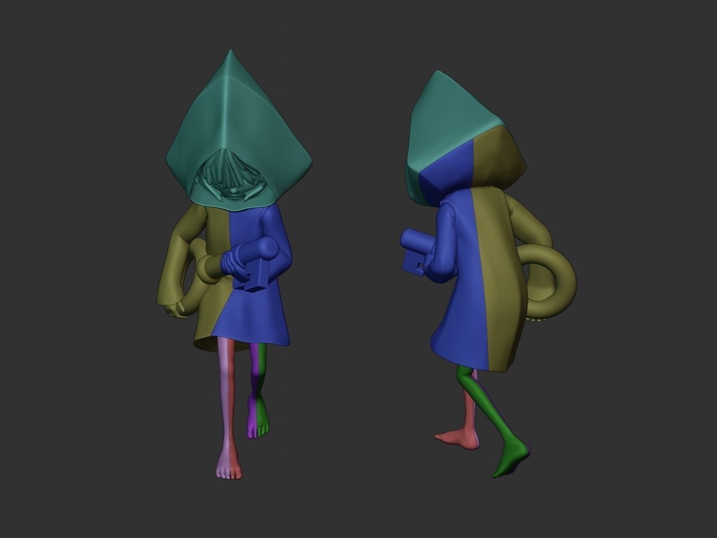 Six Little Nightmares 3D model 3D printable | CGTrader