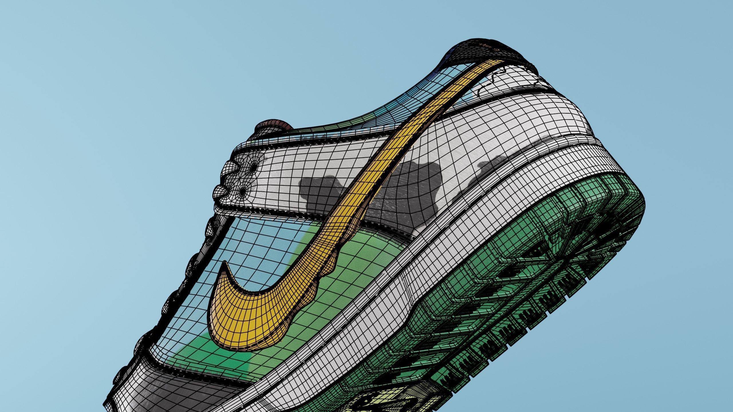 3D model Nike Dunk SB Chunky Dunky VR / AR / low-poly | CGTrader
