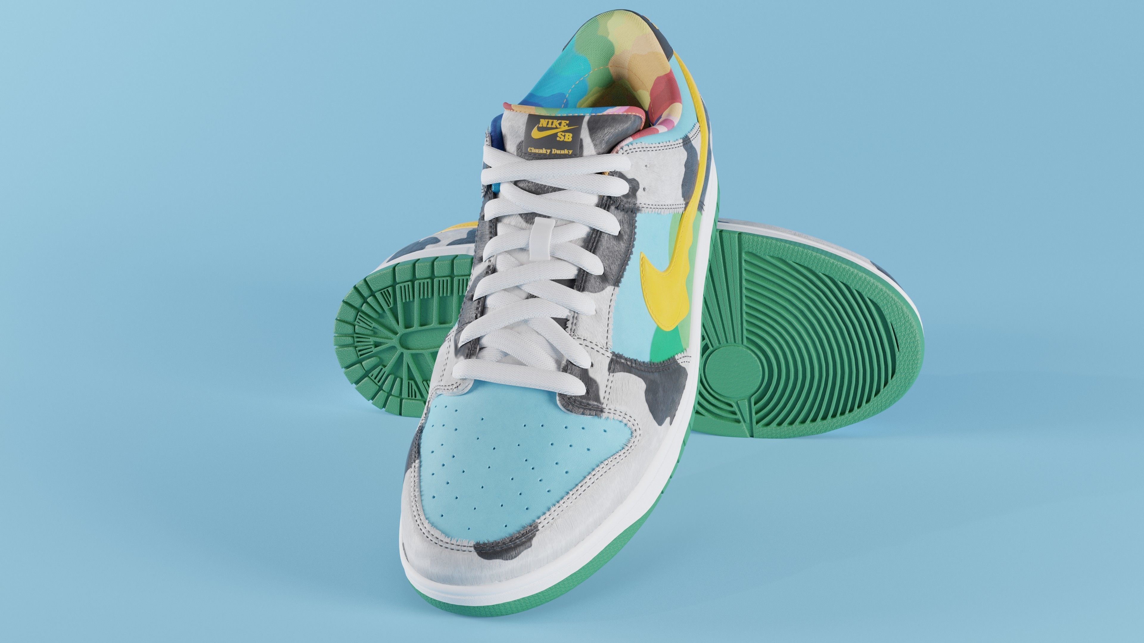 3D model Nike Dunk SB Chunky Dunky VR / AR / low-poly | CGTrader