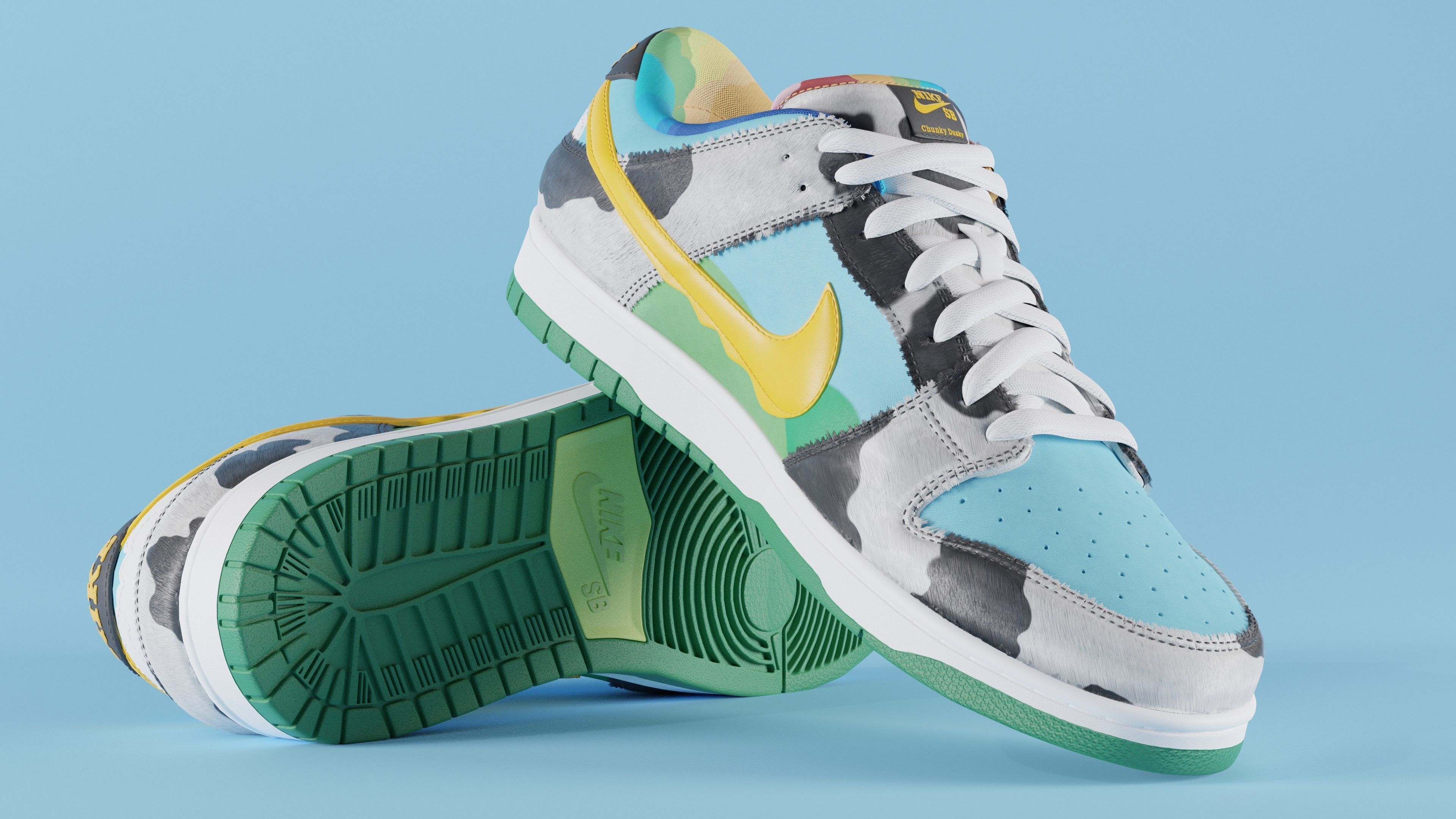 3D model Nike Dunk SB Chunky Dunky VR / AR / low-poly | CGTrader