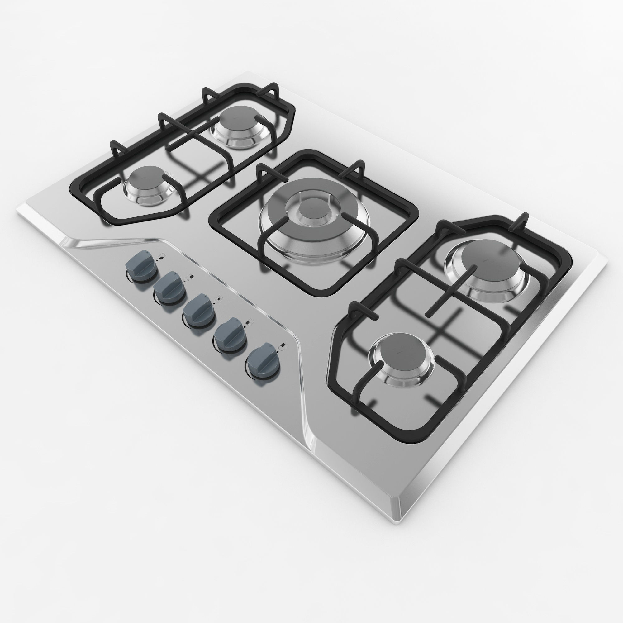 Gas Hob Cooktop 3D model | CGTrader