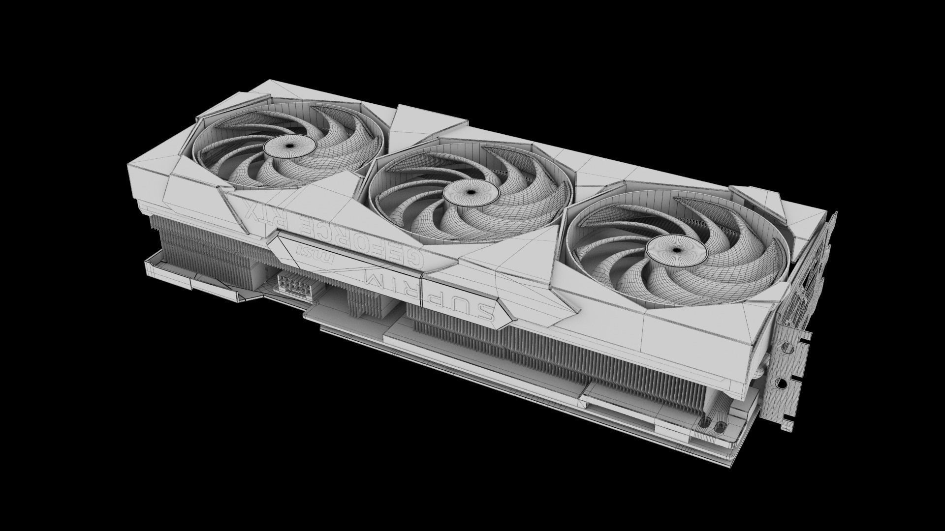 MSI RTX 4090 Suprim X GeForce Nvidia 3D model | CGTrader