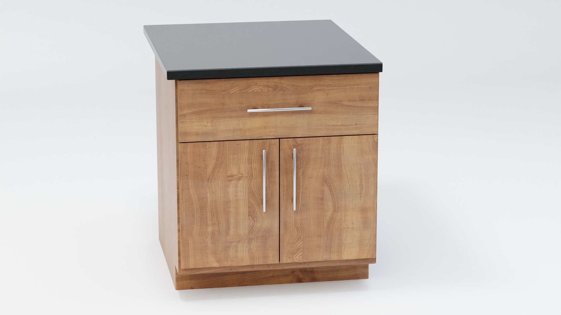 Modern Kitchen Island Counter End Piece 3D model | CGTrader
