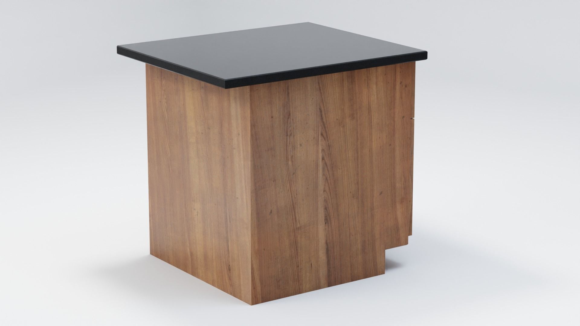 Modern Kitchen Island Counter End Piece 3D model | CGTrader
