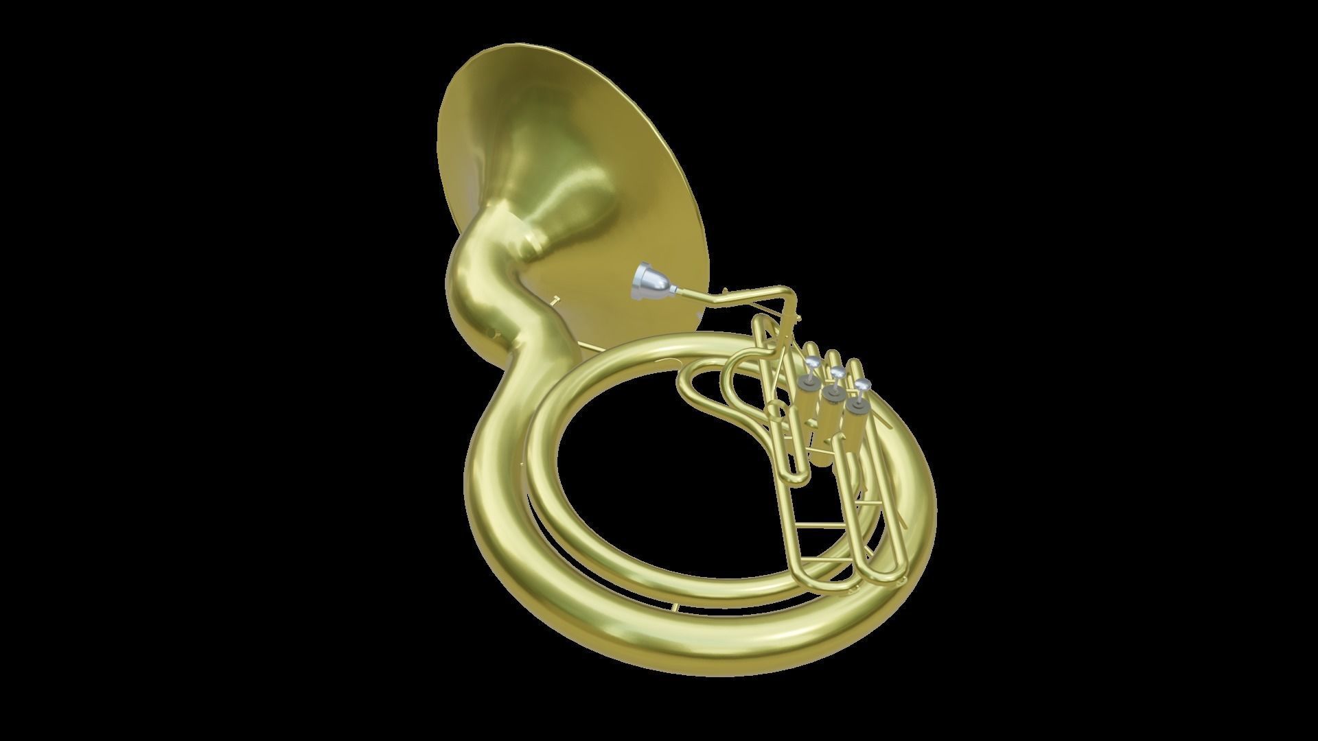 3D model Sousaphone french horn VR / AR / low-poly | CGTrader