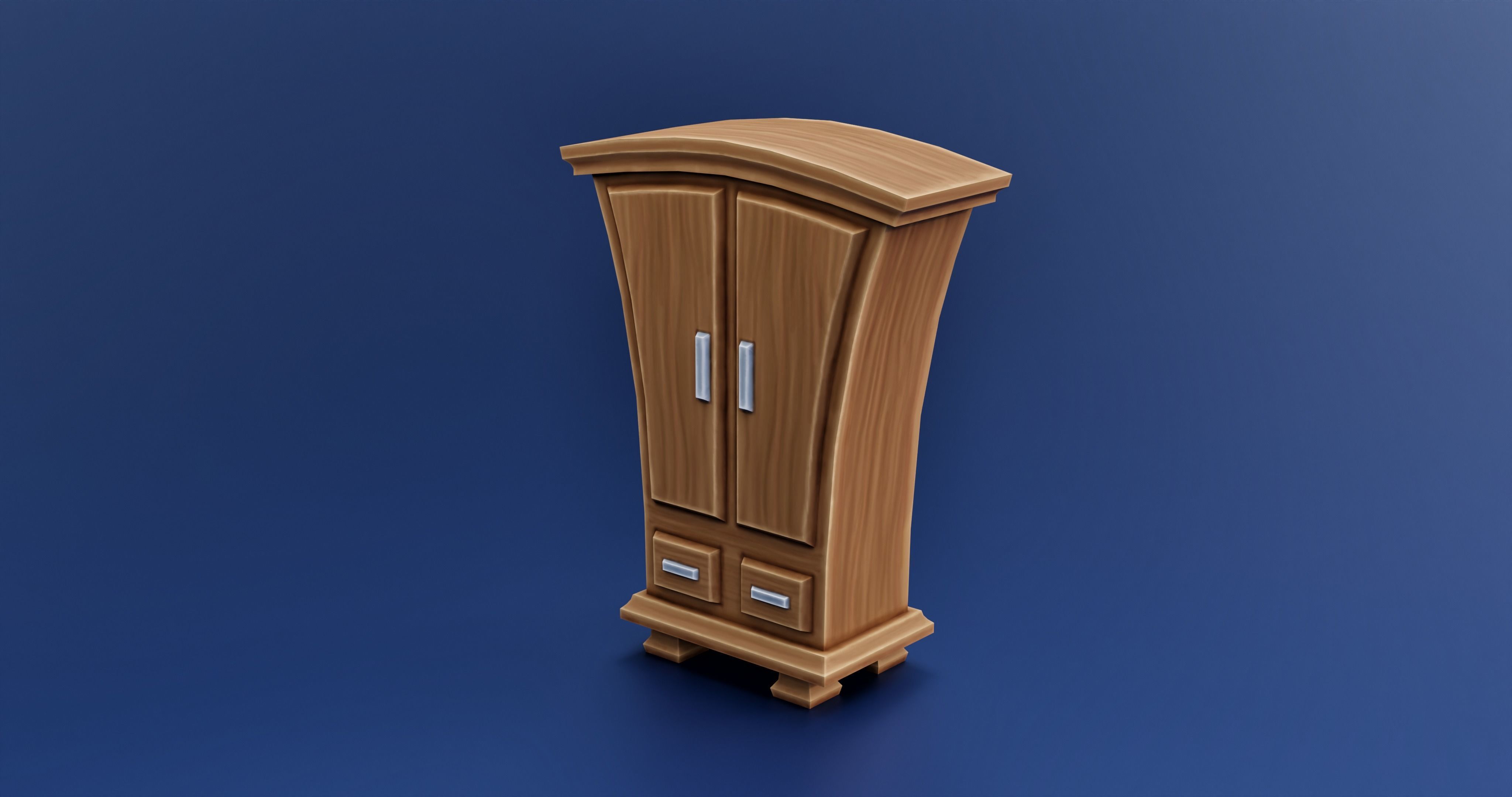 3D model Wardrobe Cartoon Style VR / AR / low-poly | CGTrader