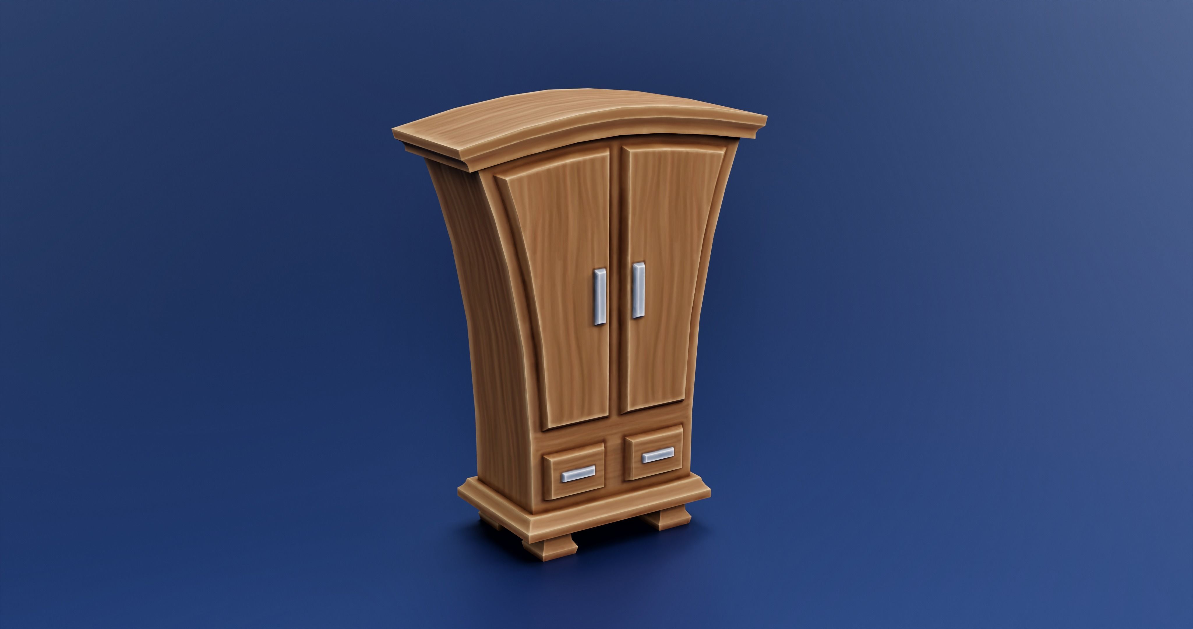 3D model Wardrobe Cartoon Style VR / AR / low-poly | CGTrader