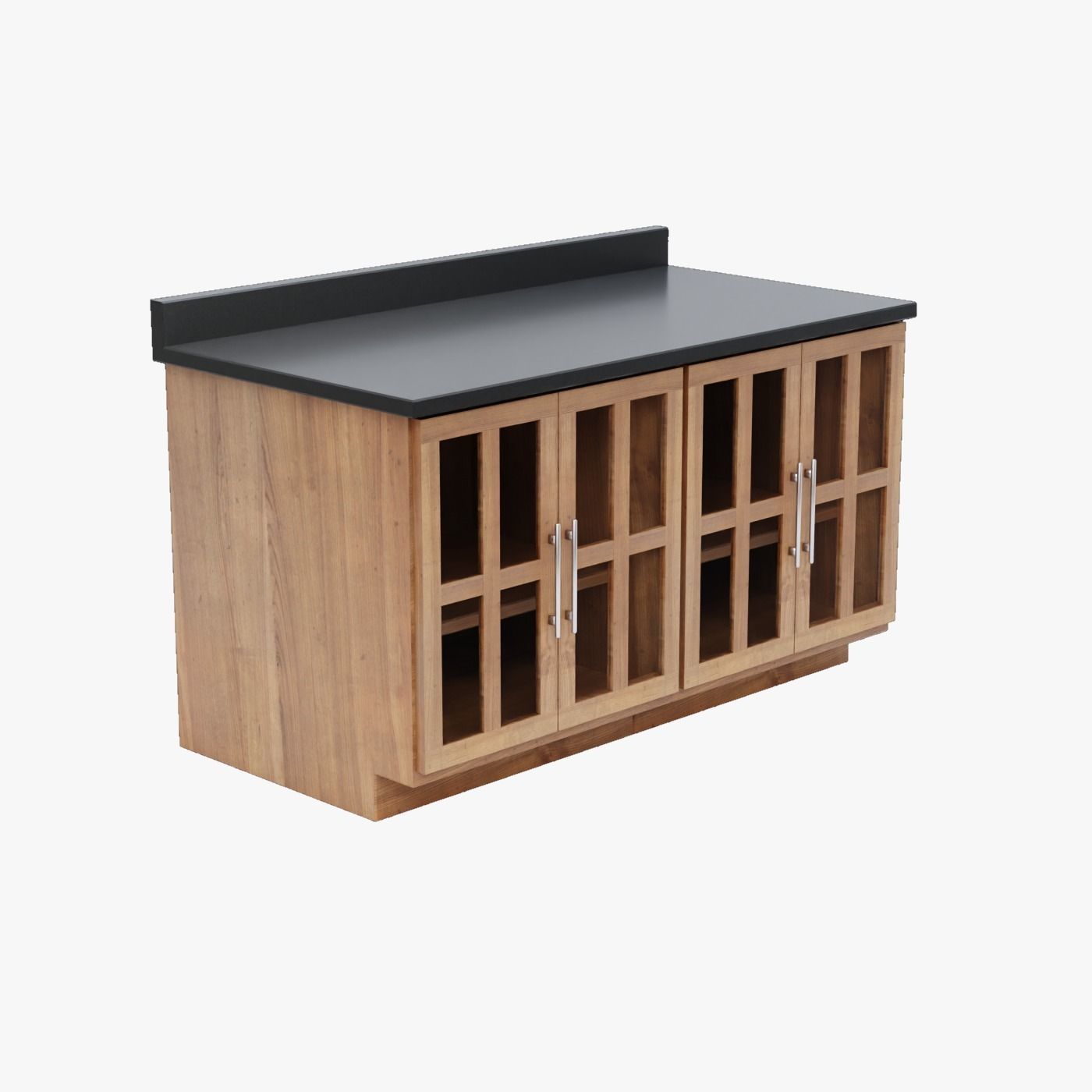 Modern Kitchen Counter 3 with End Piece 3D Model Collection | CGTrader