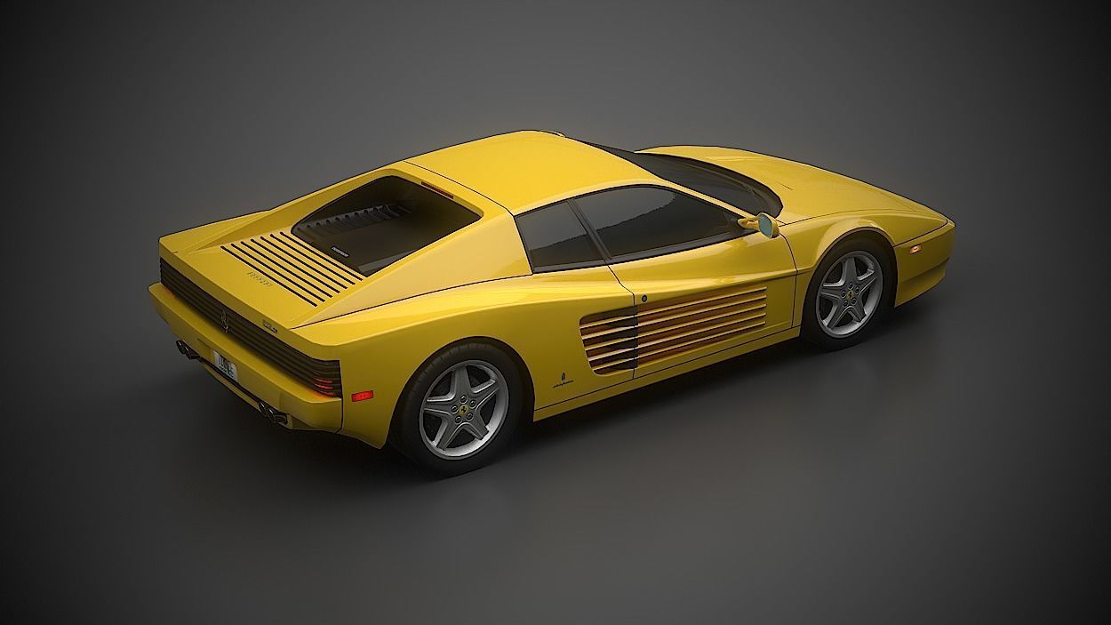 3D model Ferrari 512 TR Testarossa VR / AR / low-poly | CGTrader