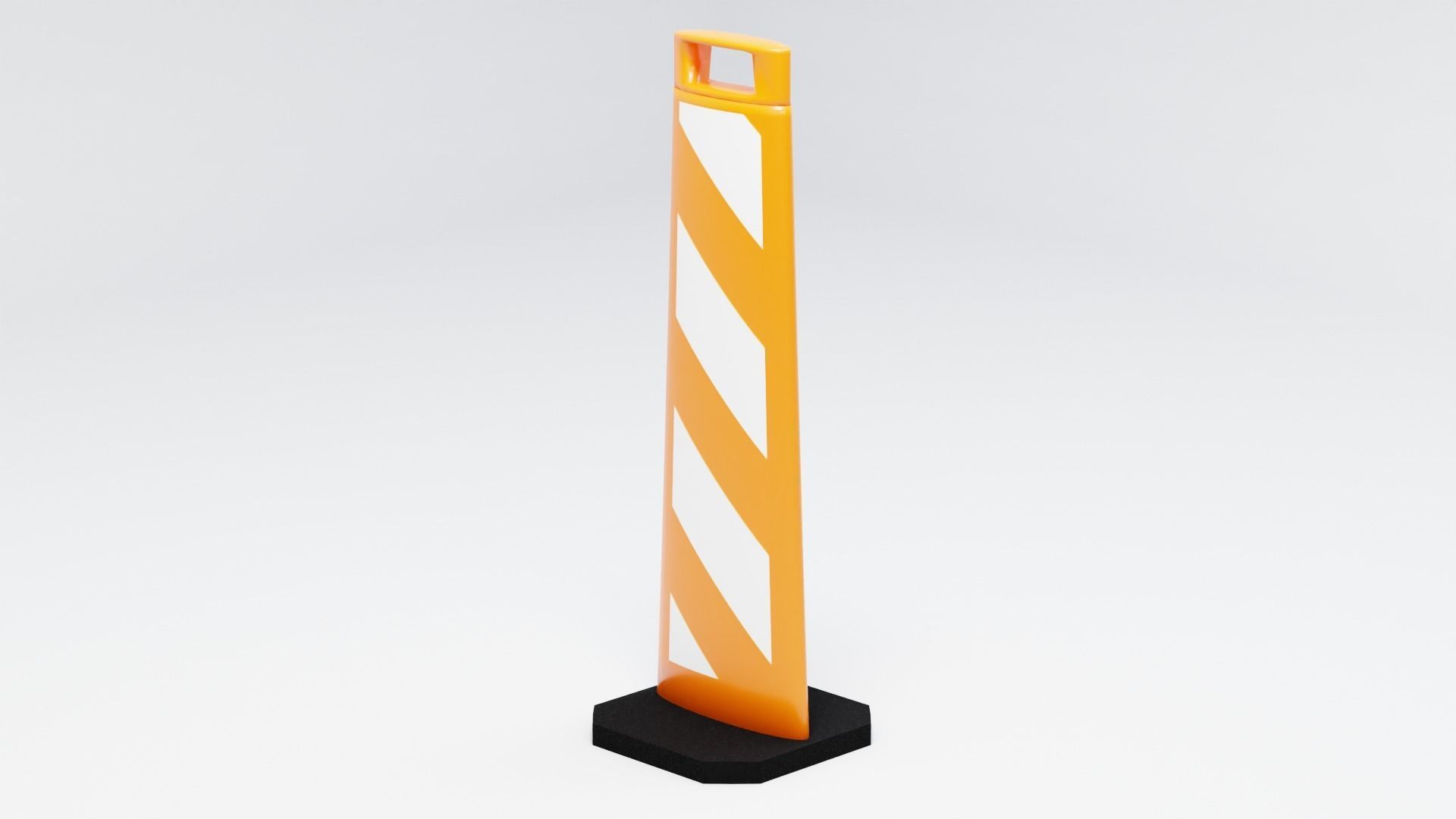 3D model Vertical Traffic Cone Panel VR / AR / low-poly | CGTrader