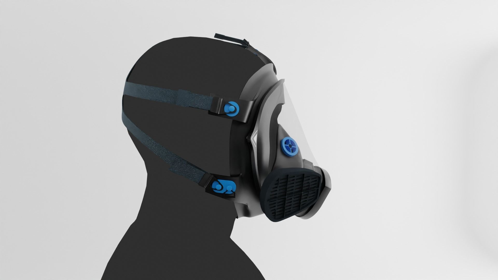 Gas mask unix 5000 sci fi 3D model | CGTrader