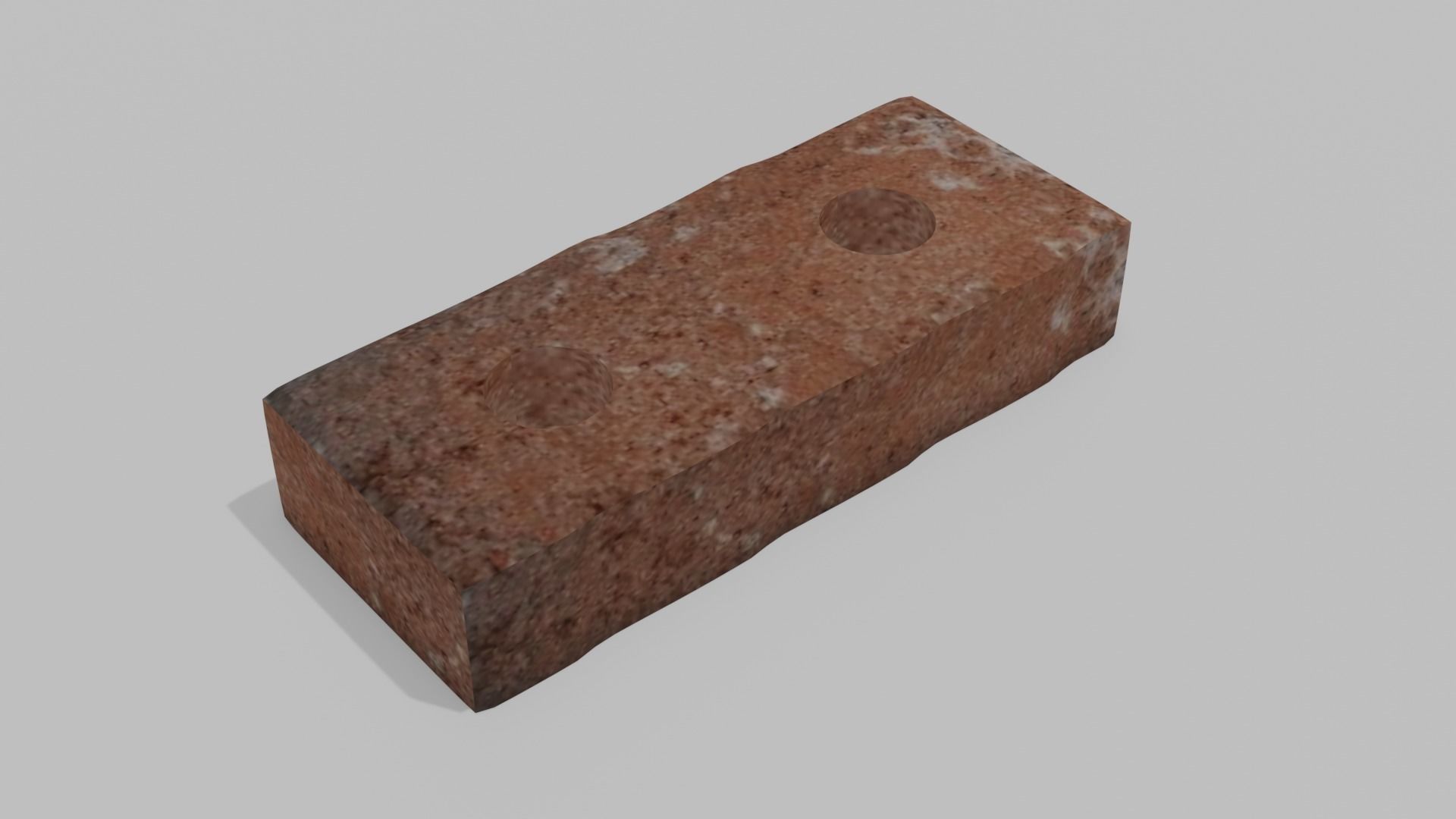 Simple Brick with Displacement and Holes free 3D model | CGTrader