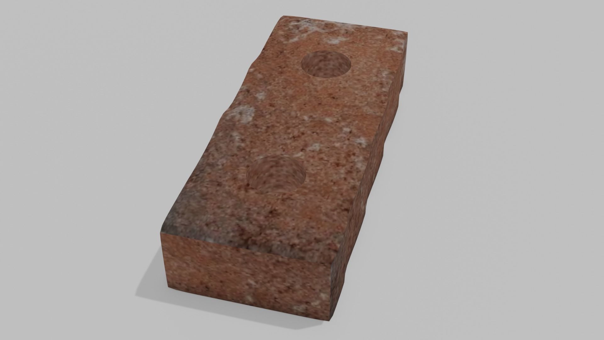 Simple Brick with Displacement and Holes free 3D model | CGTrader
