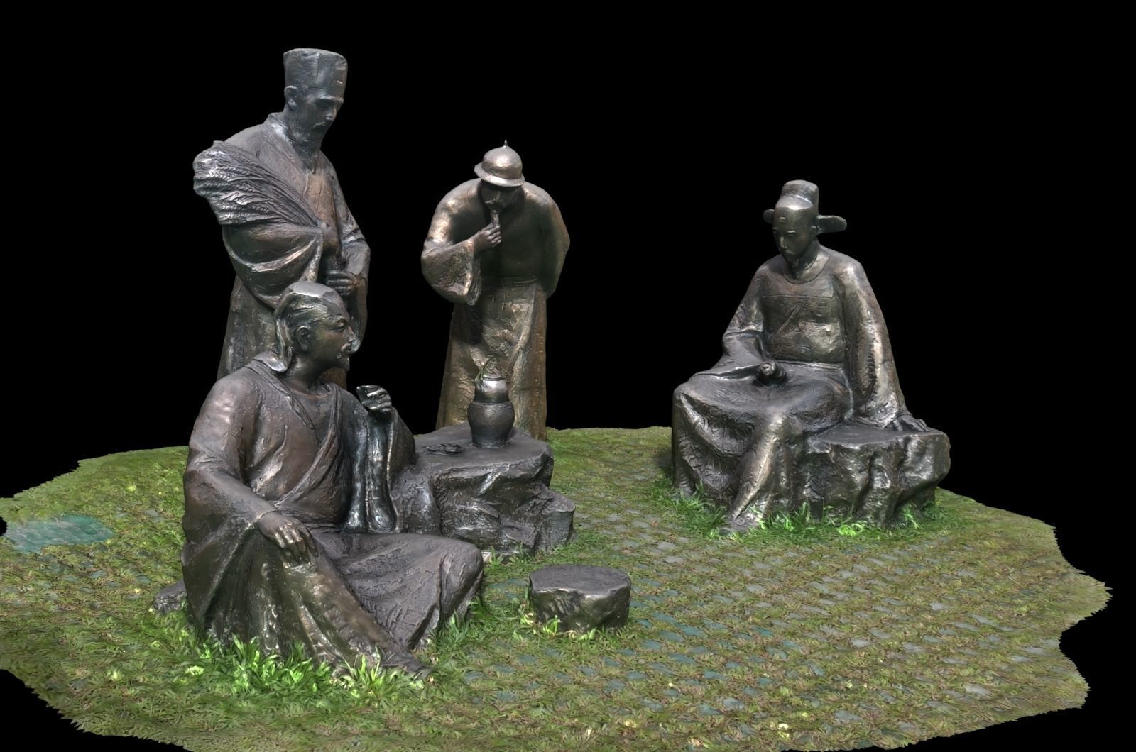Park Statues - Ancient Figures 3D Print Model 3D model | CGTrader