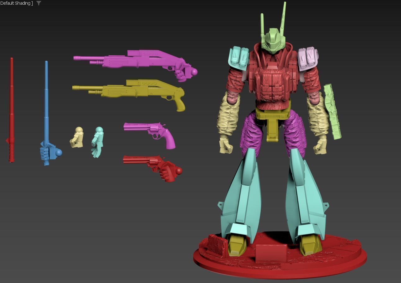 Patlabor 3D Printable 100mm 3D model 3D printable | CGTrader