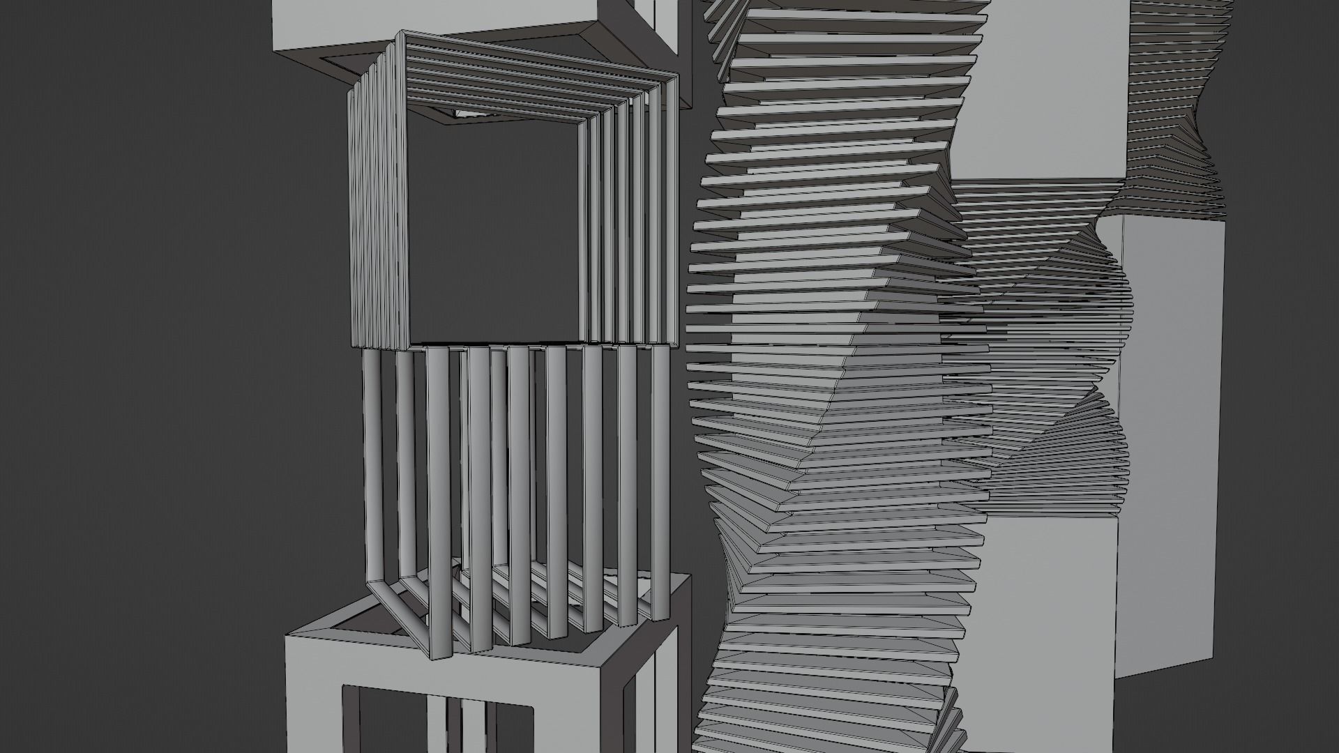 3D model Abstract Geometric Tower 3D model VR / AR / low-poly | CGTrader