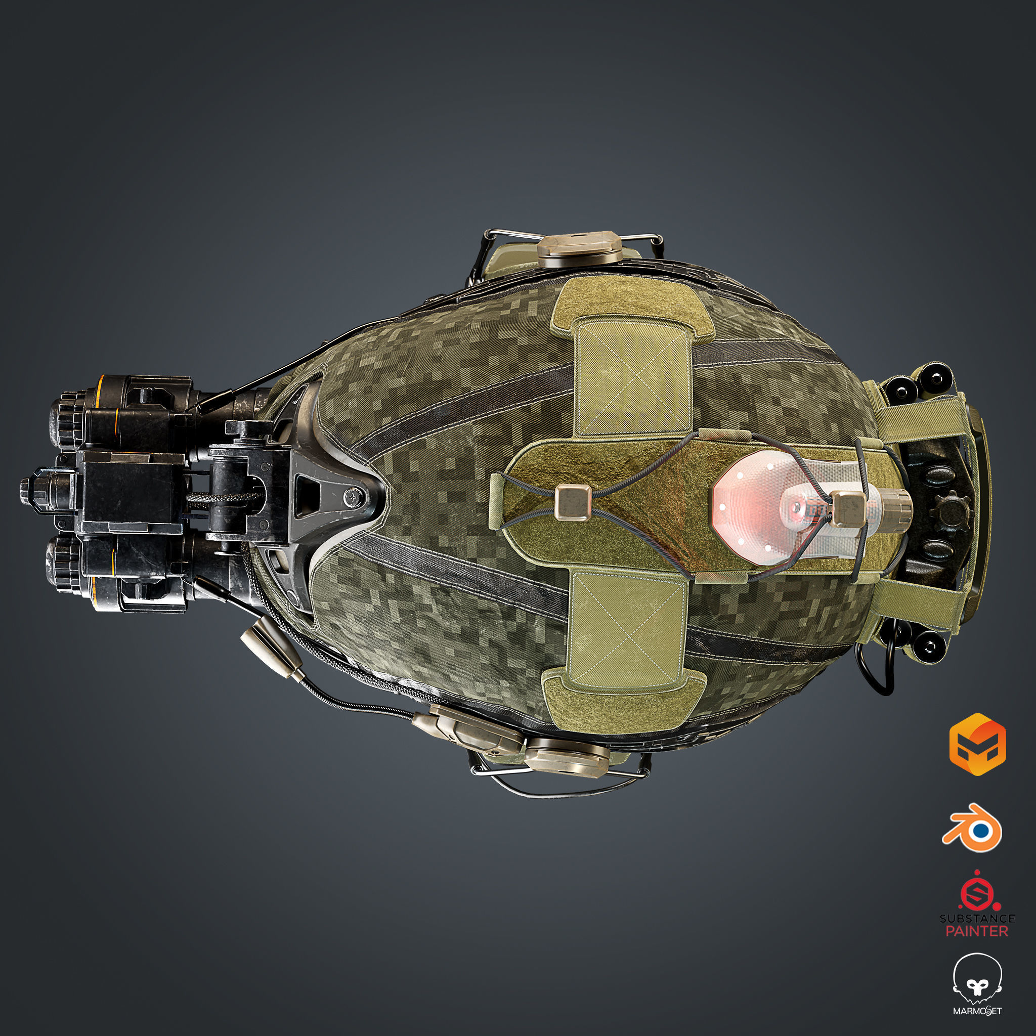 Military Ops-Core Helmet 3D model | CGTrader