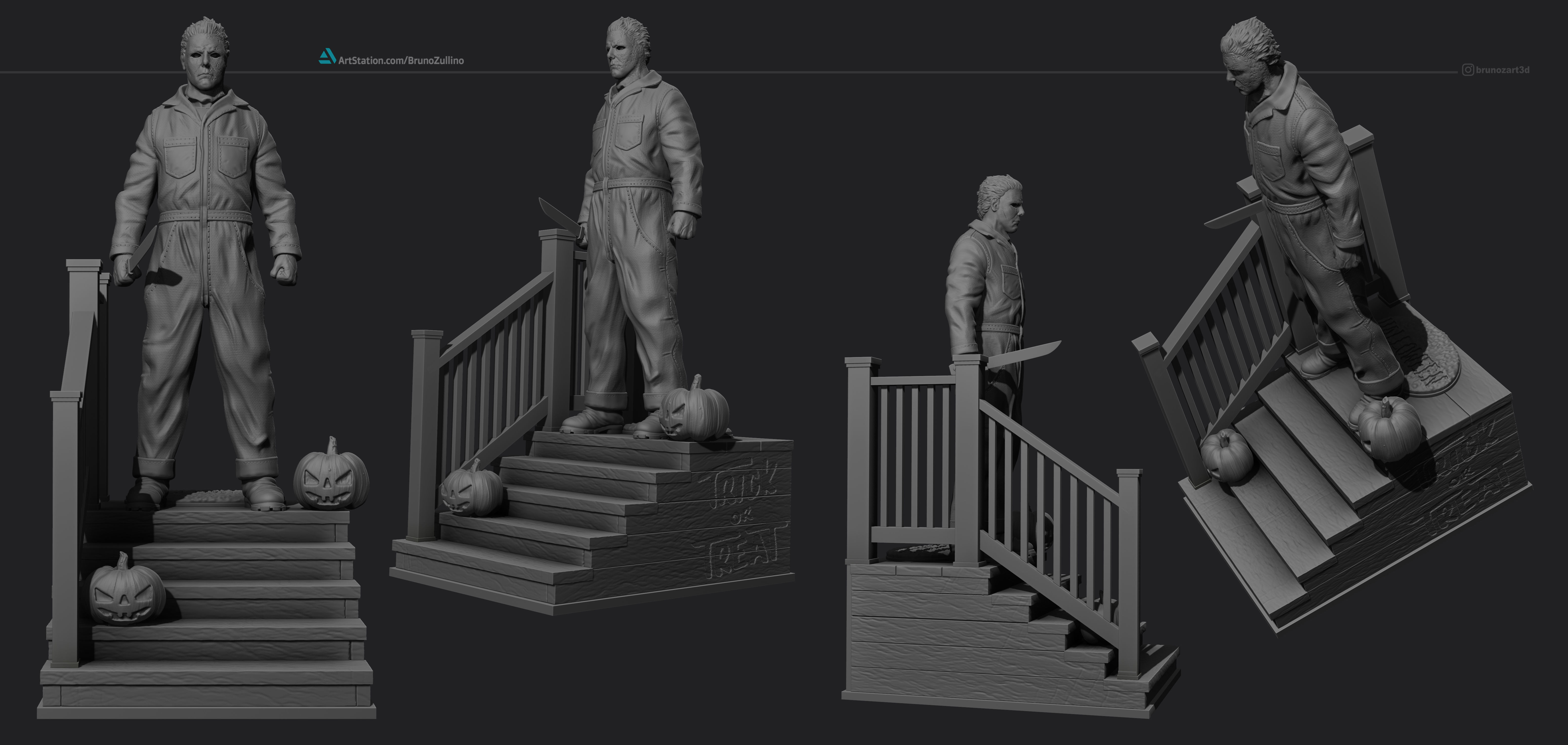 Michael Myers Halloween 3D model 3D printable | CGTrader