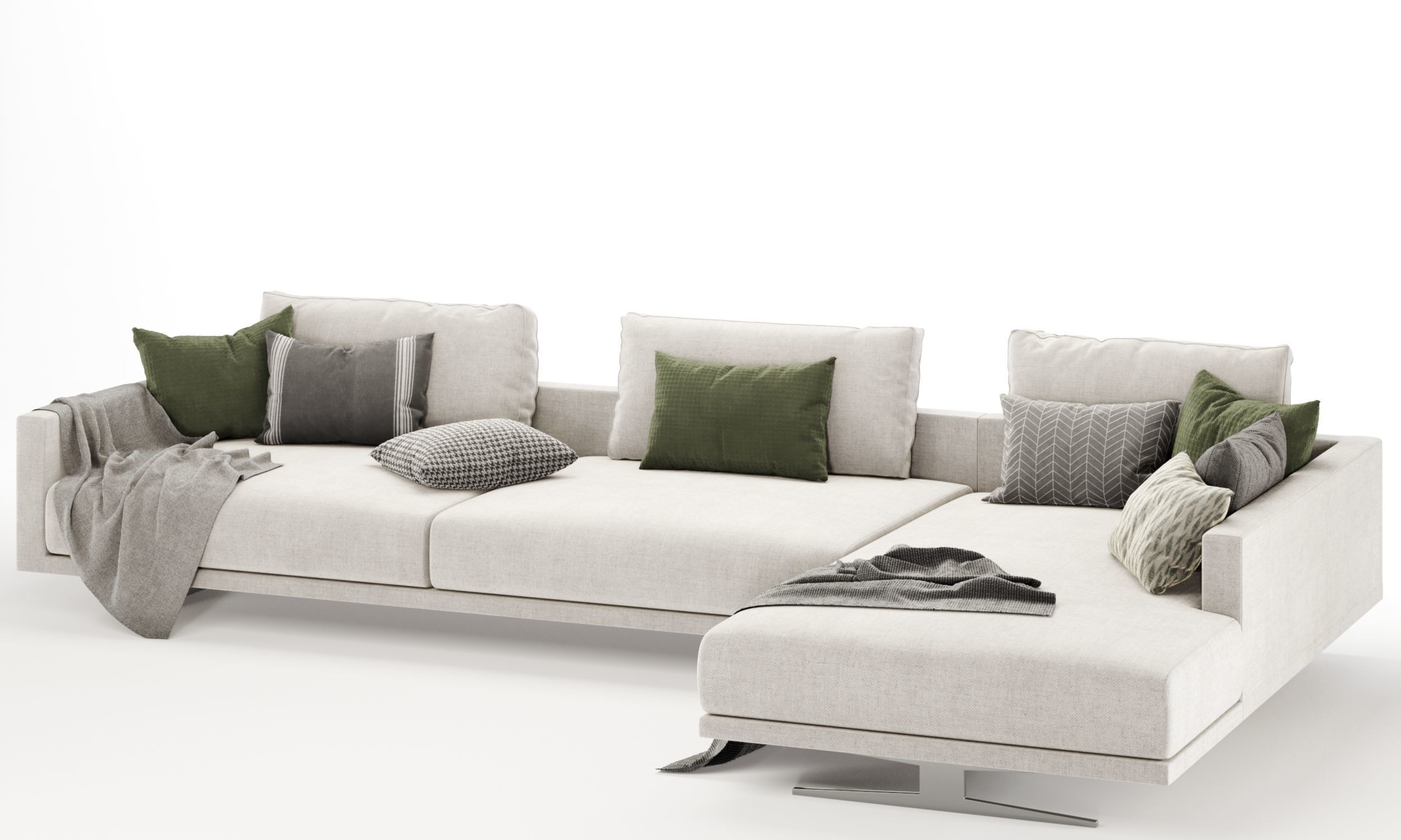 campiello sectional sofa by flexform 3D model | CGTrader