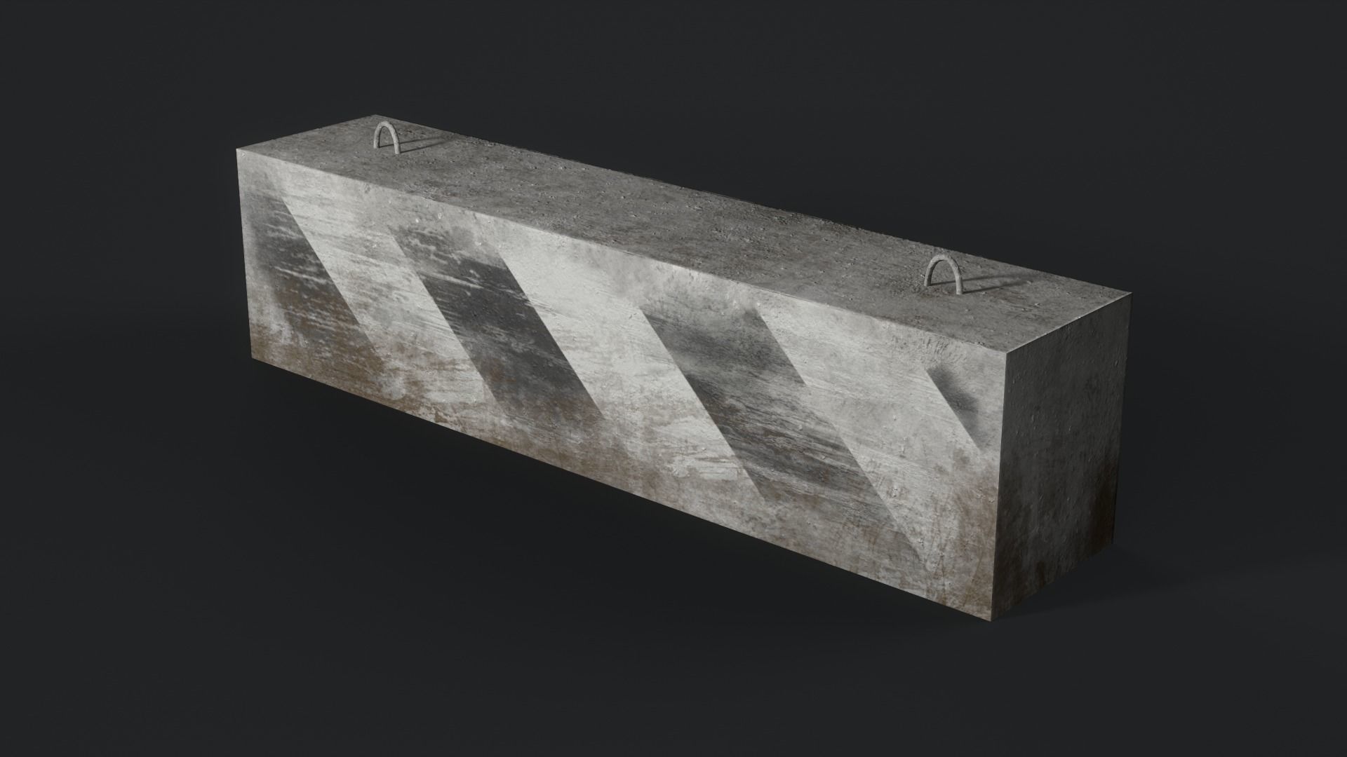 Roadblocks concrete barriers free VR / AR / low-poly 3D model | CGTrader