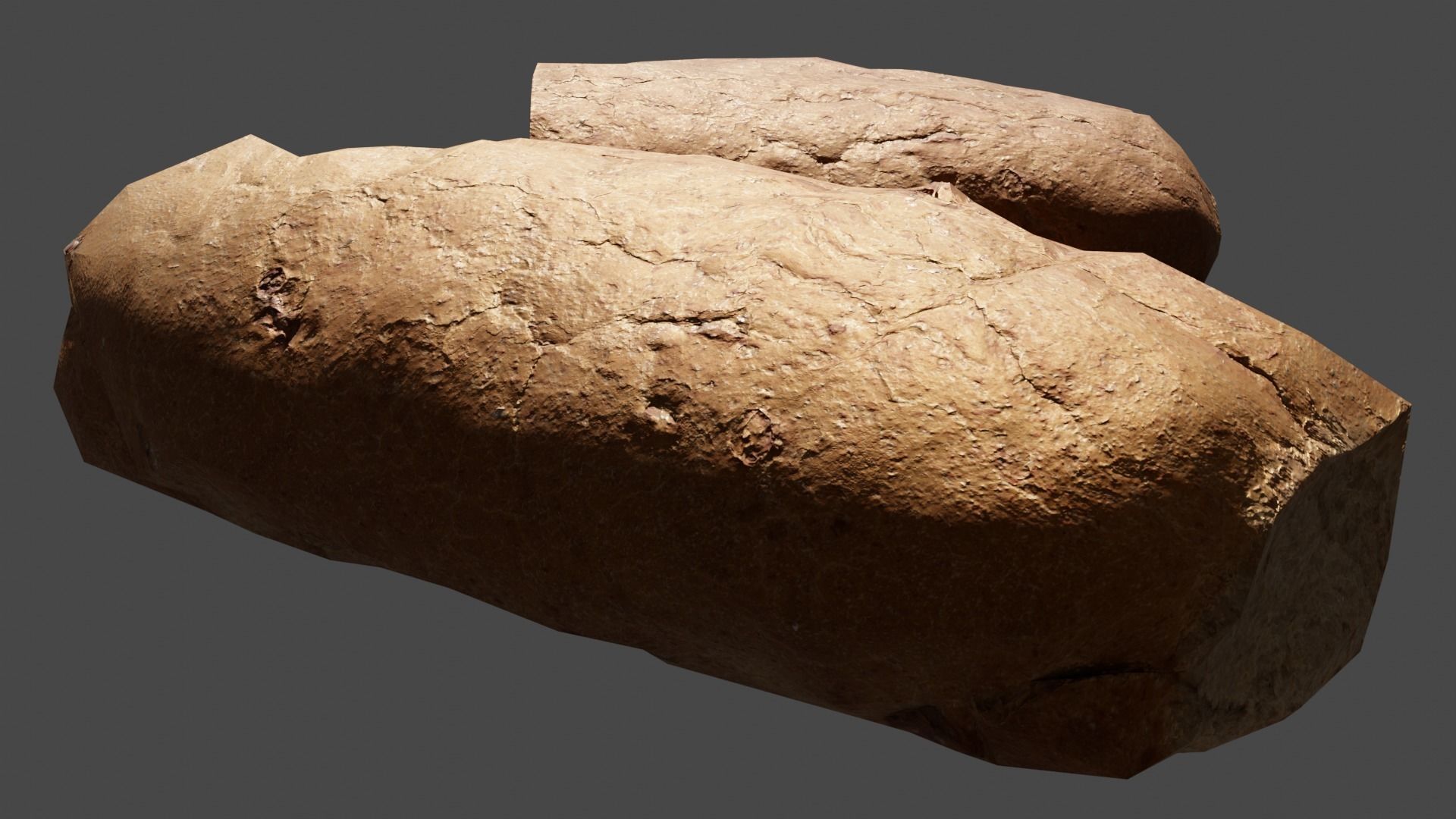 3D model Walnut Bread Low-poly 3D model VR / AR / low-poly | CGTrader
