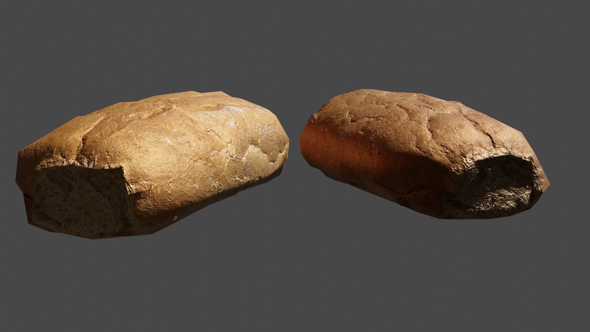3D model Walnut Bread Low-poly 3D model VR / AR / low-poly | CGTrader