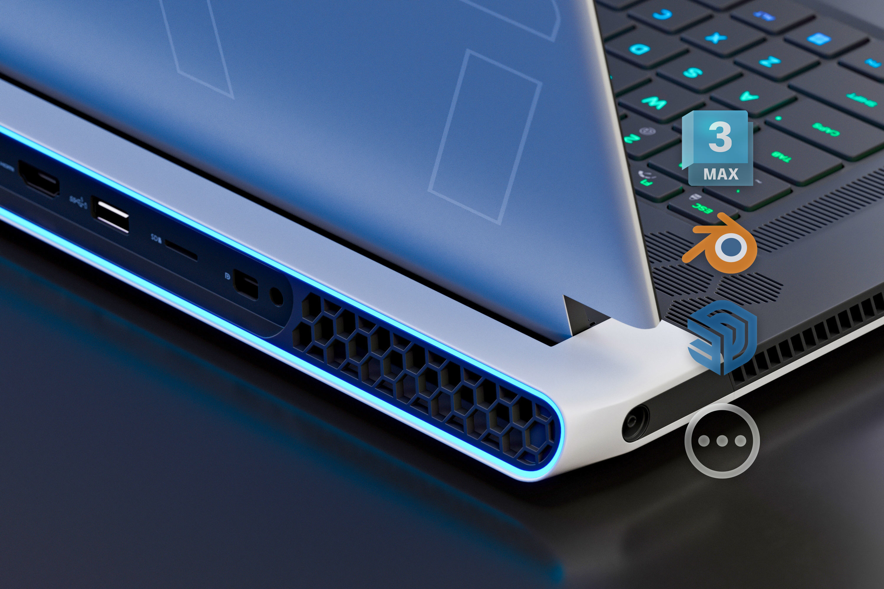 Alienware X17 R2 - Dell Gaming Laptop 3D model | CGTrader