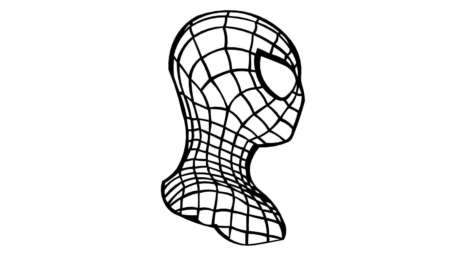 Spider-Man in DXF for cutting on CNC 3D model 3D printable | CGTrader