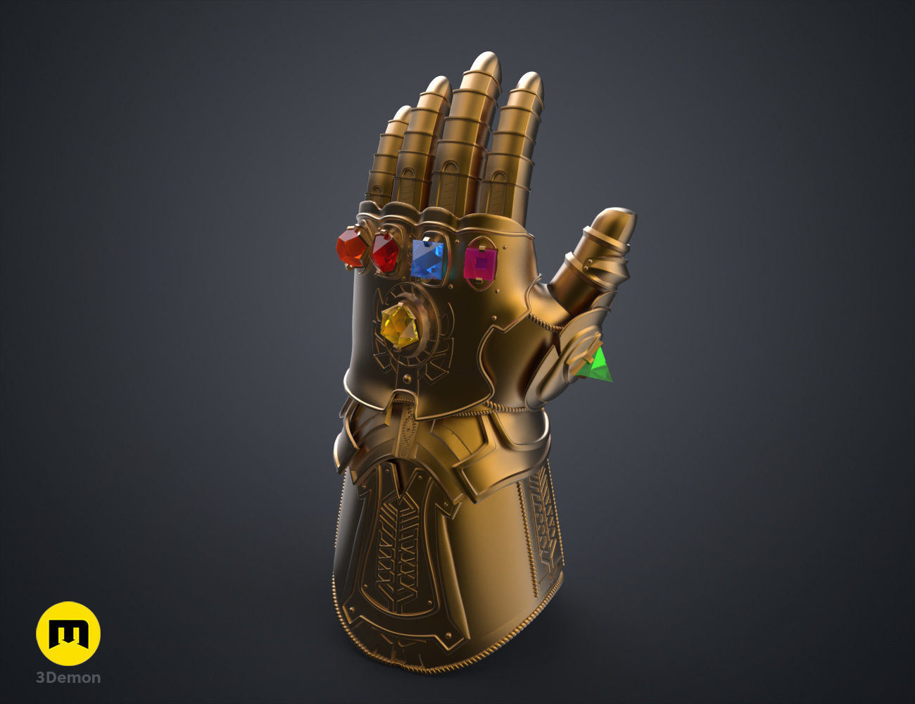 The Infinity Gauntlet - Wearable DnD Dice Holder 3D model 3D printable ...