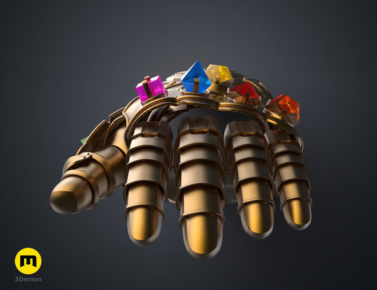 The Infinity Gauntlet - Wearable DnD Dice Holder 3D model 3D printable ...