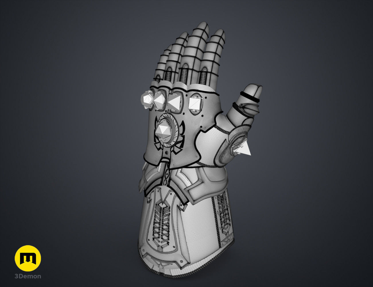 The Infinity Gauntlet - Wearable DnD Dice Holder 3D model 3D printable ...