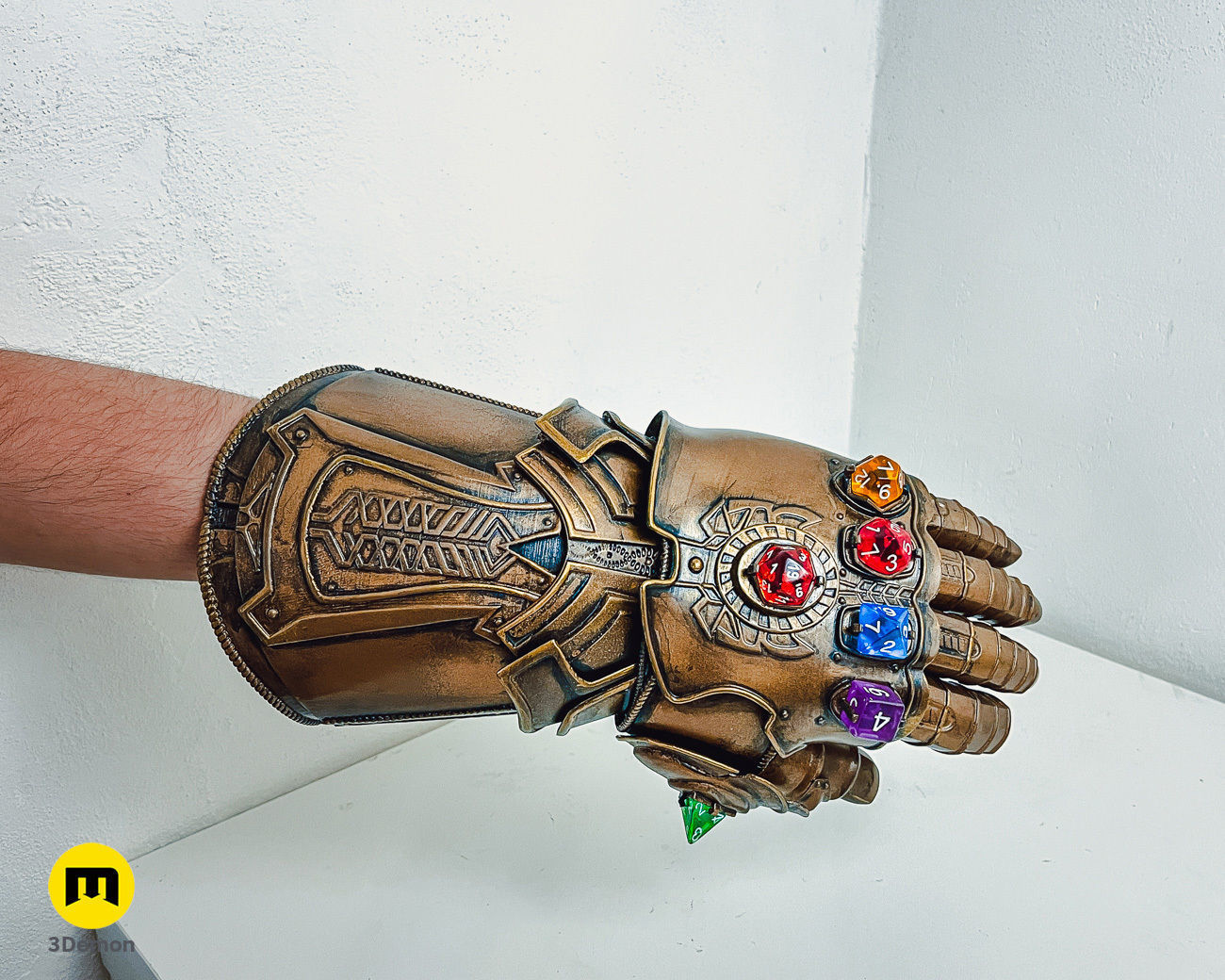 The Infinity Gauntlet - Wearable DnD Dice Holder 3D model 3D printable ...
