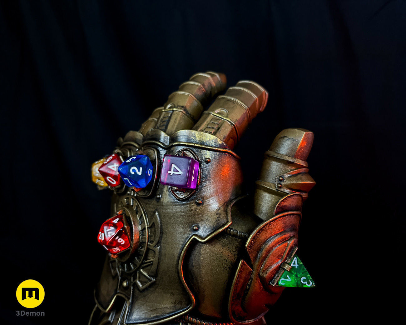 The Infinity Gauntlet - Wearable DnD Dice Holder 3D model 3D printable ...