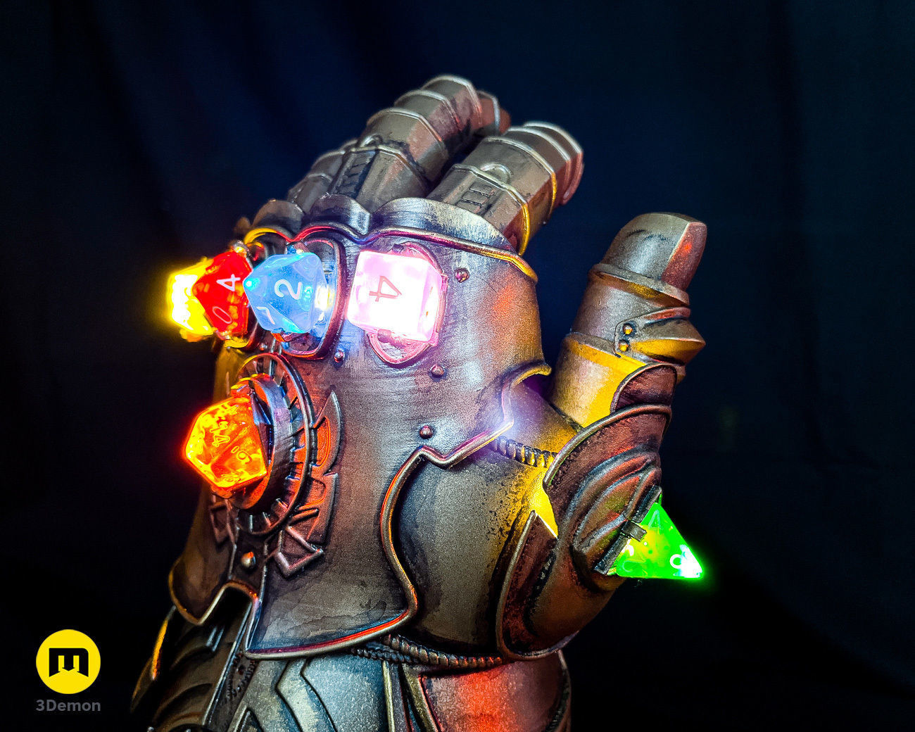 The Infinity Gauntlet - Wearable DnD Dice Holder 3D model 3D printable ...