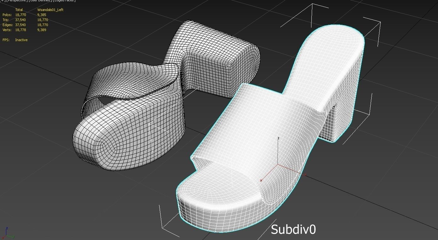 3D model Women Sandals M01 VR / AR / low-poly | CGTrader