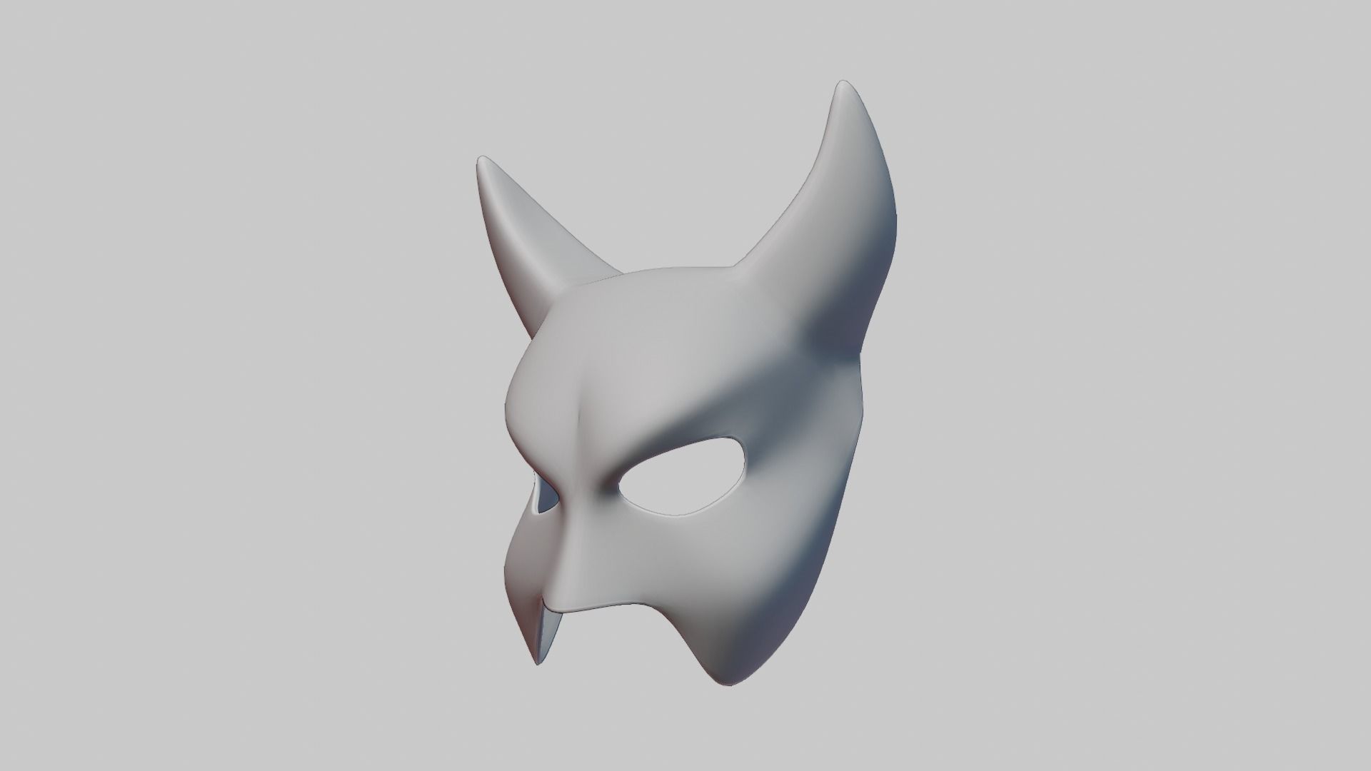 Demon Devil Mask - 3D Printable 3D model 3D printable | CGTrader