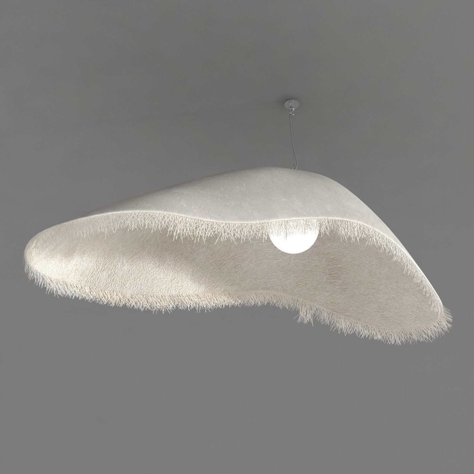 Karman fiberglass pendant lamp moby dick 3D model | CGTrader