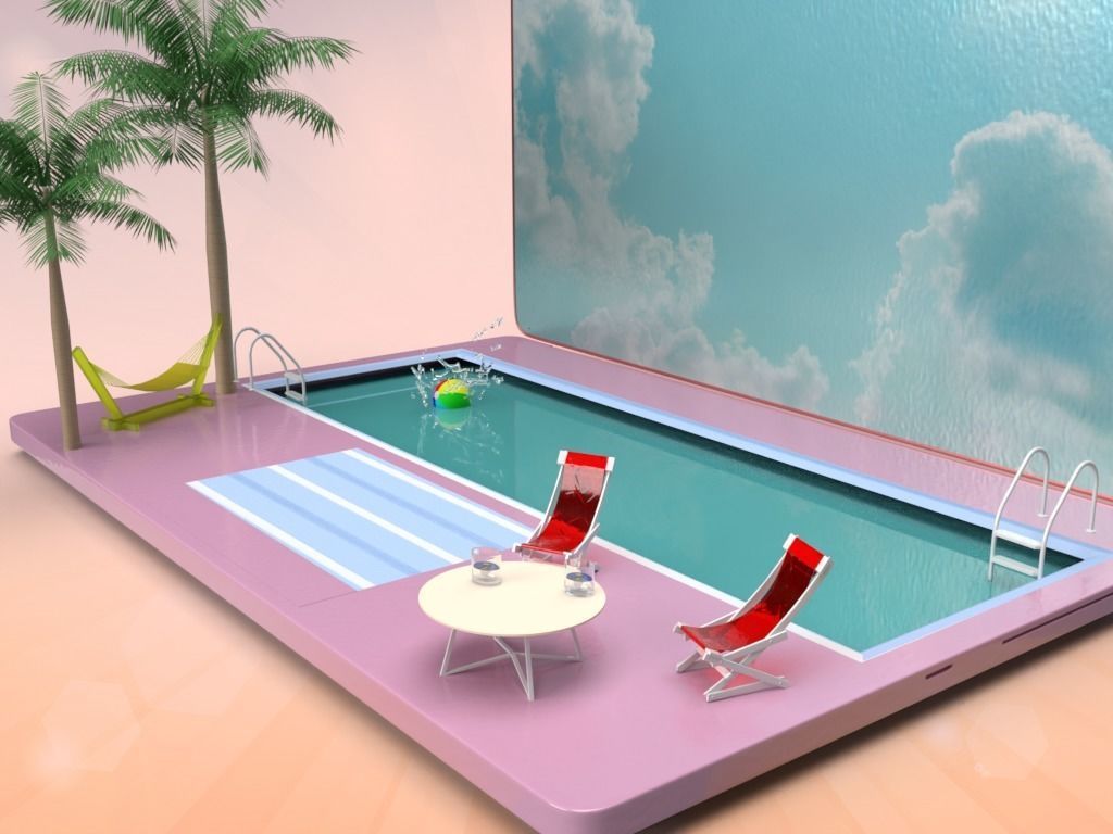 PC Beach 3D model | CGTrader