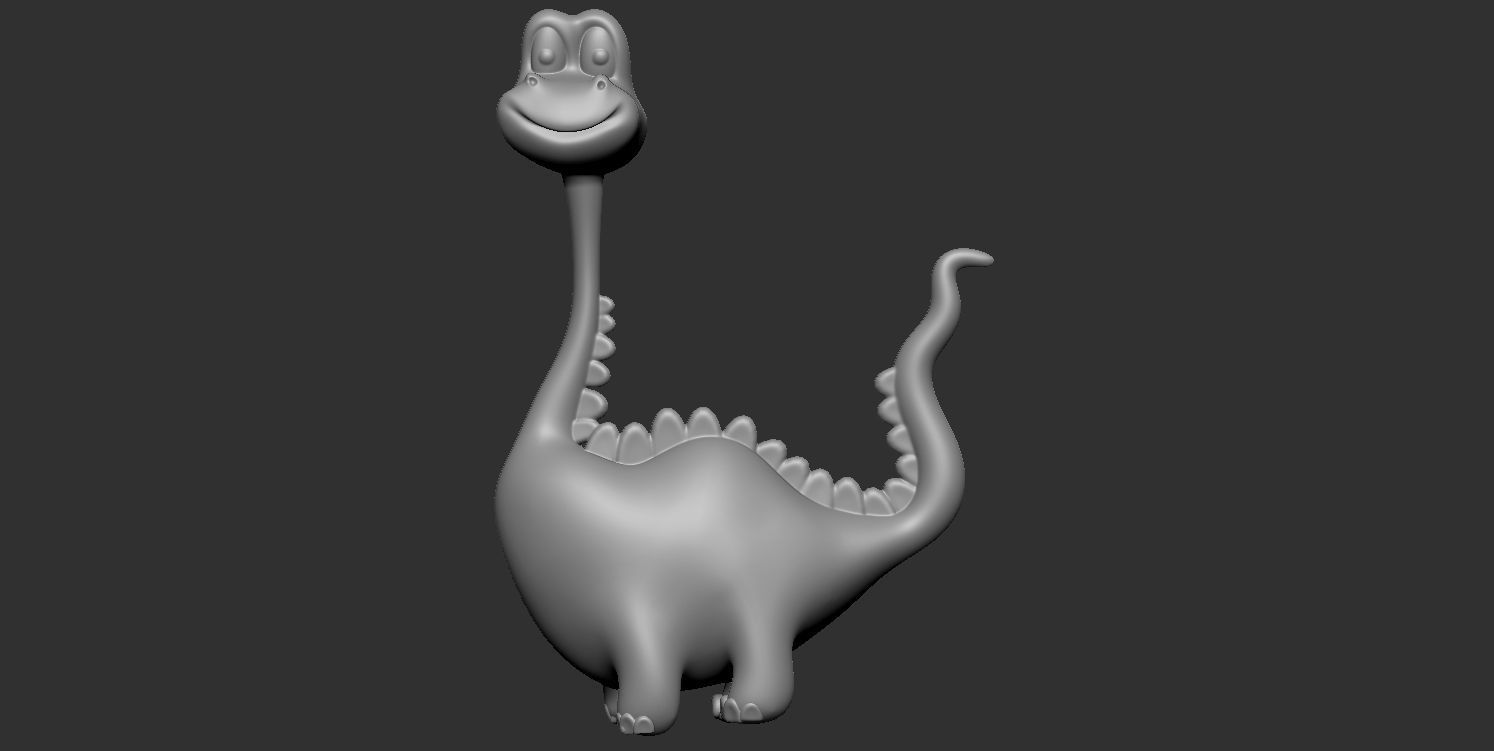 cartoon dinosaur 3d model 3D model 3D printable | CGTrader