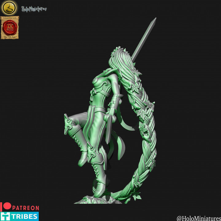wood elf bladedancer lord 2 3D model 3D printable | CGTrader
