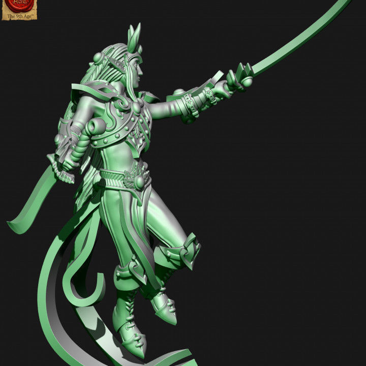 Wood elf Blade dancer lord 3 3D model 3D printable | CGTrader